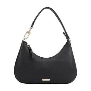 PAUL COSTELLOE Tirana Leather Shoulder Bag Jet - Black