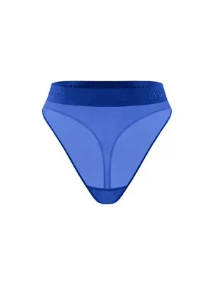 ZHILYOVA Hanna Midnight High-waisted Thong - Blue