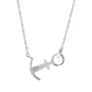 ANCHOR & CREW Tourists Anchor Link Paradise Necklace Pendant - Silver