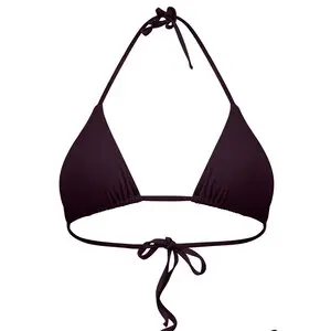 MIHARO Yara Triangle Bikini Top - Brown
