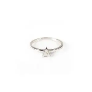TOOLALLY Alphabet Stacker Ring - Silver