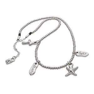 ALTAR™ ORNAMENTS CO. Tidal Necklace| Fine With Beach Pendants Altar - Silver