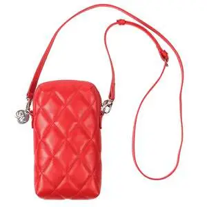 SJW BAGS LONDON Orée Quilted Leather Small Crossbody Bag In Scarlet - Red