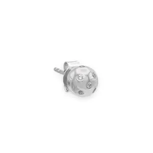 FRENVYRN Fran Sterling Ball Stud Earring Single - Silver