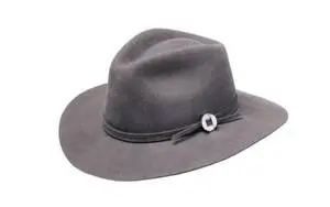 JAMIE SLYE HATS + ACCESSORIES Phoebe Wide Brim Wool Hat Steel - Grey