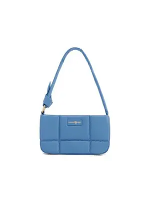 Orange Cube Patterned Shoulder Bags For Women