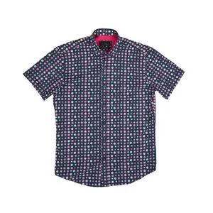 EIGHT X Flower Power Short Sleeve Button Down Shirt