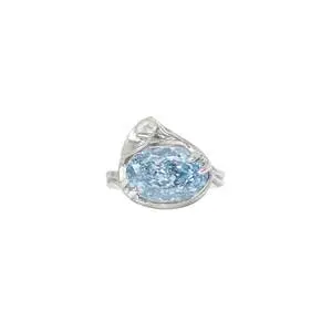 ALEGORIA JEWELLERY Calla Stone Silver Ring - Blue