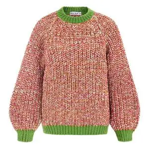 CARA & THE SKY Debbie Twist High Neck Jumper Olive