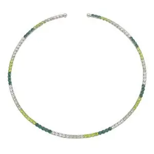 TALITA LONDON Inner Light Choker Silver Earth - Green