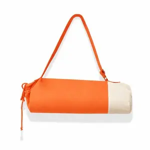 KEDGEREE DESIGN Cotton Yoga Bag With Adjustable Strap - Orange