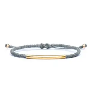 HARBOUR UK Bridge Rope Bracelet Sophisticated Durable Waterproof & Adjustable - Grey