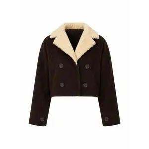 Carmen Says Acorn Cropped Jacket - Brown