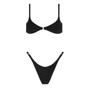 ACUARELA BRAND Bold Bikini Set Black