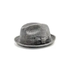 DORIA 1905 Denim Fedora Hat - Grey