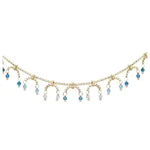 MARCIA MORAN Mara Beaded Necklace In Blue
