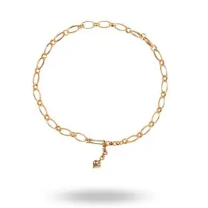 LINYA JEWELLERY Patterned Chain Necklace Plated - Gold