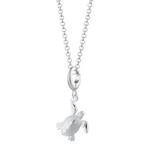 LILY CHARMED Sterling Turtle Charm Necklace - Silver