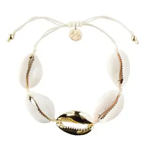 ADRIANA PAPPAS DESIGNS Gold Filled Shell Bracelet - White