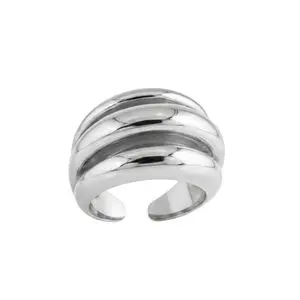 LINYA JEWELLERY Bery Vintage Big Ring - Silver