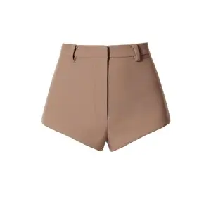 AGGI BY HALEWSKI Neutrals Cori Classic Micro Shorts - Beige