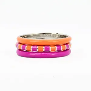PINNOLE Neutrals From Dusk Till Dawn Thin Ring Stack - Gray