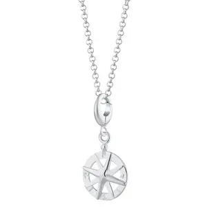 LILY CHARMED Sterling Compass Charm Necklace - Silver