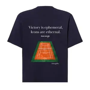 COOPER RACQUETS Tennis T-shirt Sarugaku Navy