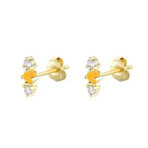 KAMARIA Stars Align Opal Cluster Stud Earrings - Orange