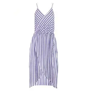 OH!ZUZA NIGHT&DAY Stripe Cotton Summer Dress - Blue