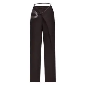 BIANCA RESORTWEAR Nara Wrap Trousers In Coffee - Brown