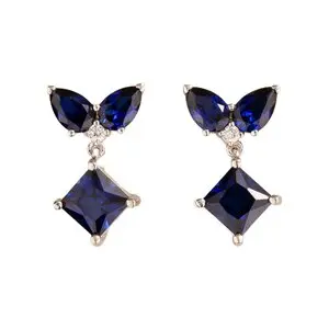 JUVETTI  Amore White Gold Earrings Sapphire & Diamonds - Blue