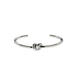 EMMA HOLLAND JEWELLERY Platinum Love Knot Cuff - Silver