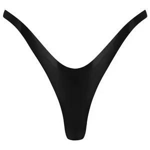 ELISSA POPPY Latex G-string - Black