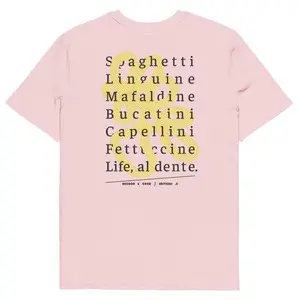ANCHOR & CREW Cotton Eleven Life, Al Dente Editions Organic Cotton T-shirt - Pink