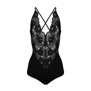 OH!ZUZA NIGHT&DAY Lace Intimate Bodysuit - Black