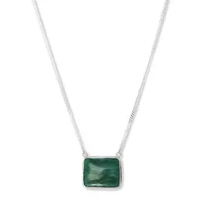 FV JEWELLERY Fv Jewellery La Stèle Malachite Square Necklace Green