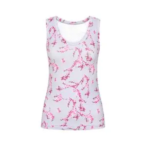 SOPHIE CAMERON DAVIES Pink Floral Vest Top - Grey