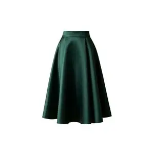IZABELA MANDOIU Taffeta Midi Skirt - Green