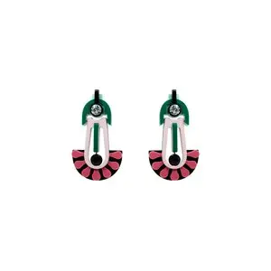 GISSA BICALHO Handmade Acrylic Earring Dandelion - Pink