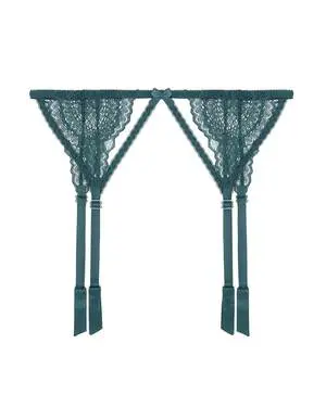 JOURNELLE Natalia Suspender Belt Emerald - Pink