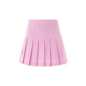 LITA COUTURE Linen Blend Tennis Skirt - Pink