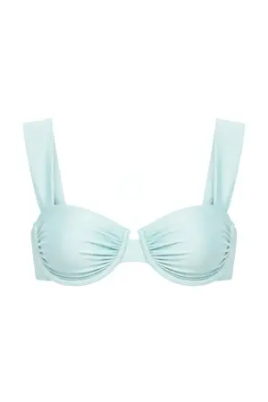 MONTCE Seafoam Silkie Bella Bikini Top - Blue
