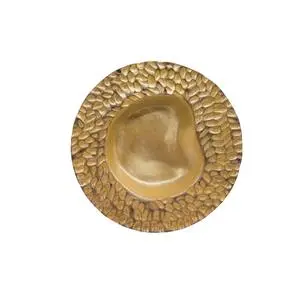 ANATOLIACRAFT Hic Ceramics Mocca Sand Wave Spaghetti Plate Recif - Yellow