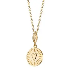 LILY CHARMED Plated You Have My Heart Disc Charm Necklace - Gold