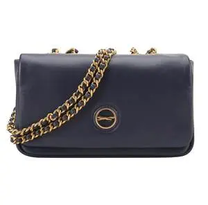 Paul Costelloe Moxie Leather Crossbody Bag - Blue