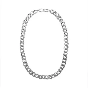 ONI Bold Cuban Link Choker - Silver