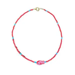 MISS MAY THE BRAND Catch Of The Day Necklace - Red