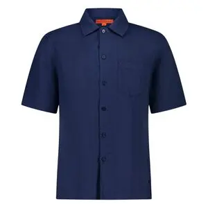 MAISON TANGERINE Deep Linen Short Sleeve Shirt For