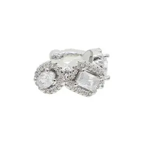 JAGGED HALO JEWELRY Princess Ear Cuff - Silver